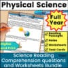 Physics (Force, Motion, Energy, Waves) 17 Science Reading Comprehension ...
