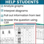 Claim Evidence Reasoning Practice | Cells and Organisms CER Activity ...