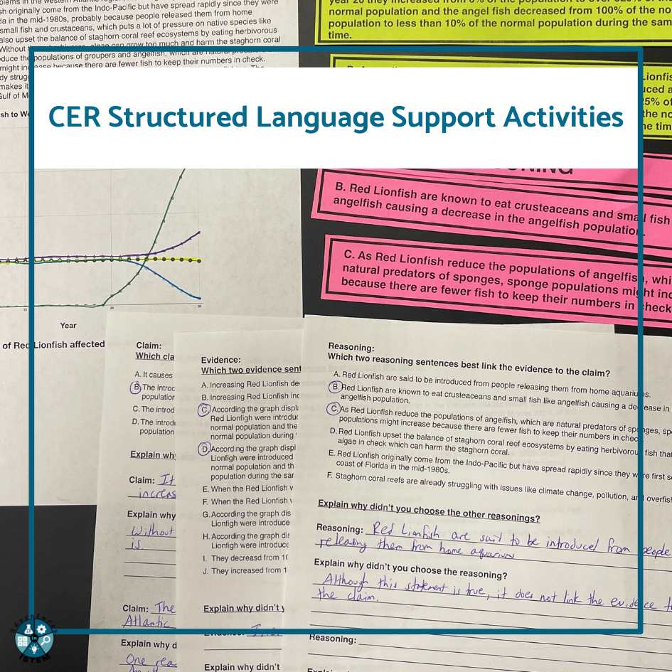Using Interactive Claim Evidence Reasoning Examples with Structured Language Support to teach ...