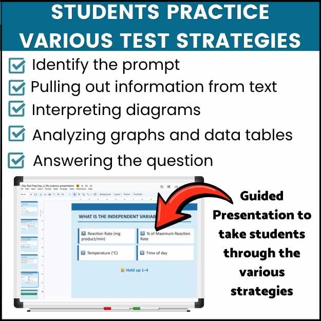 NGSS CAST Test Prep life Science / Biology Test Taking Strategies ...