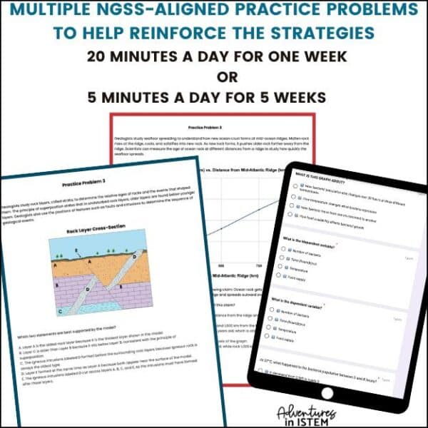 NGSS CAST Test Prep Earth Science Test Taking Strategies Middle School ...